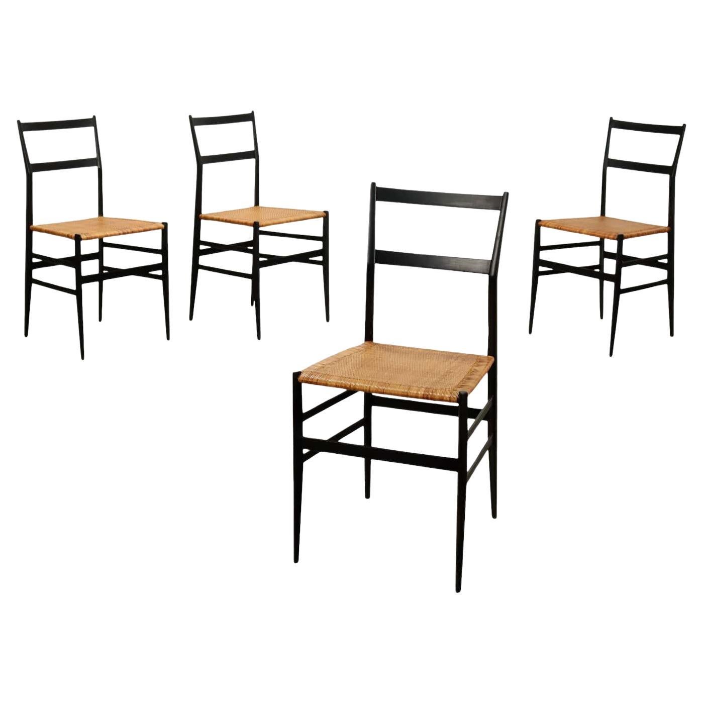 Gio Ponti 699 “Superleggera” Dining Chairs for Cassina, 1957 For Sale ...