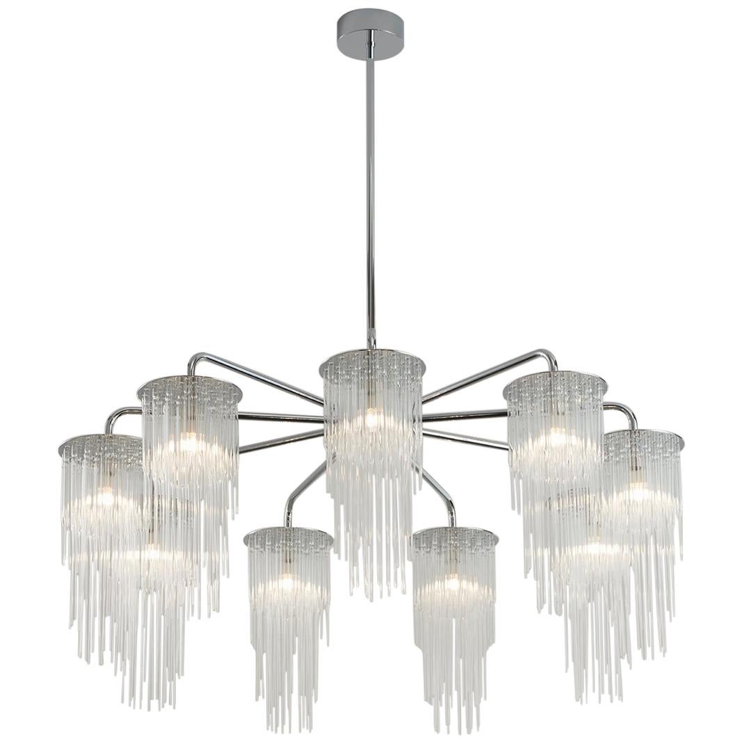 Orbit Chandelier, Contemporary Brass Ceiling Light in Antique Finish at ...