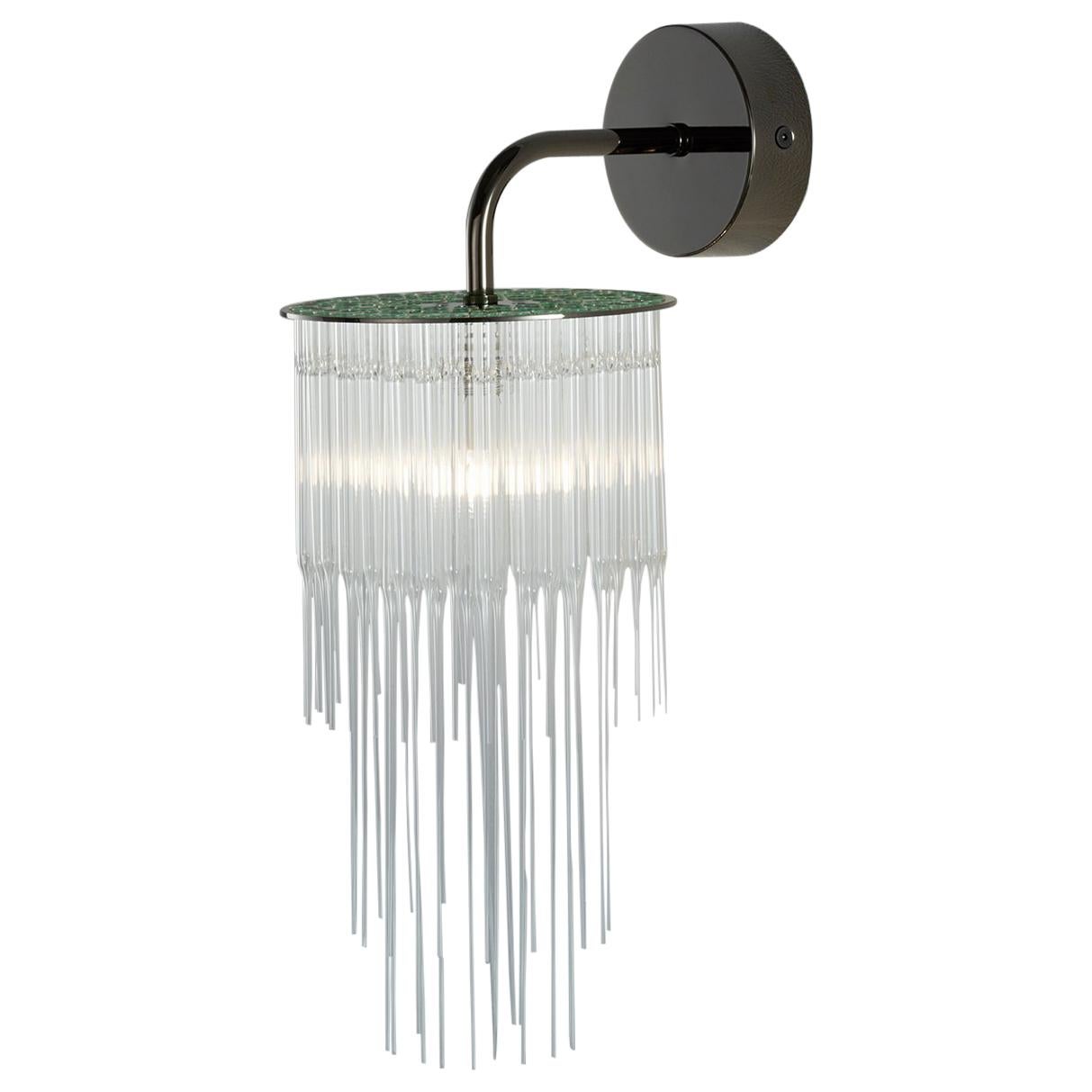 Walcott Twin Wall Light in Polished Nickel Contemporary For Sale at 1stDibs