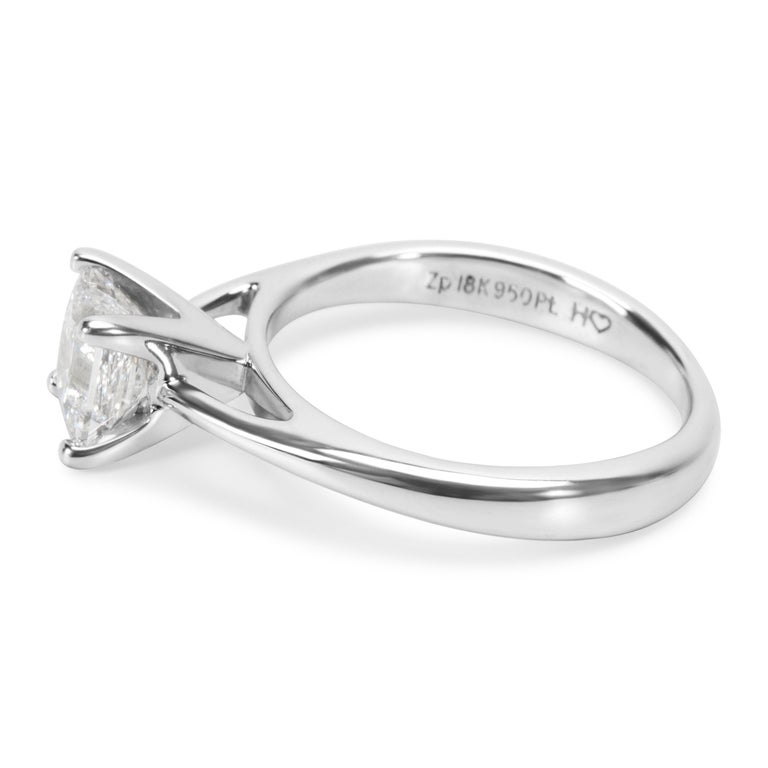 GSL Celebration Princess Cut Diamond Engagement Ring in 18K White Gold ...