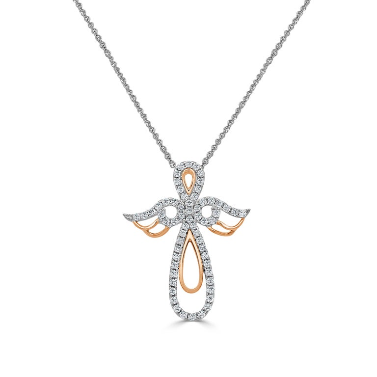 Guardian Angel Pendant Necklace For Sale at 1stDibs