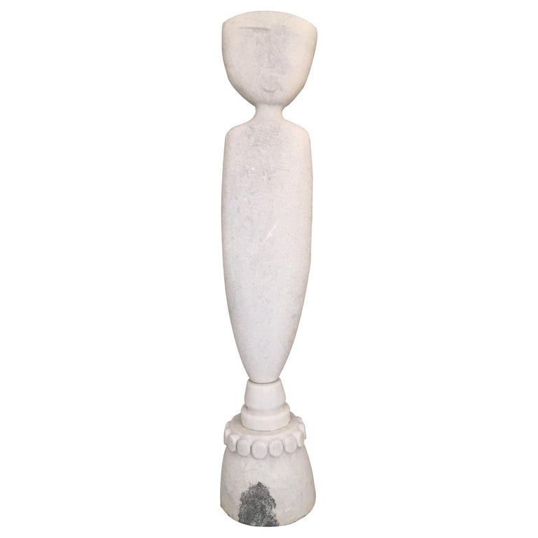 Guardian, Rare Naxian Marble Sculpture by Tom von Kaenel at 1stDibs