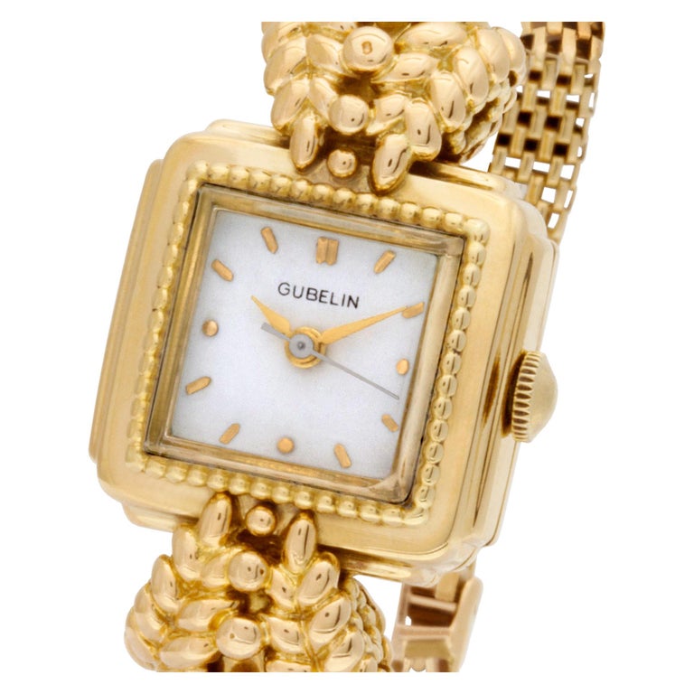 Gubelin 18k Yellow Gold Manual Watch For Sale at 1stDibs