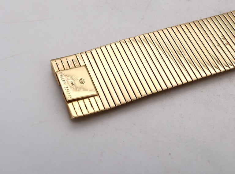 Gubelin 1970 Zurich Ultra Modern Flexible Bangle Bracelet in 18Kt ...