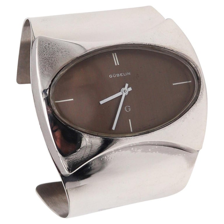Gubelin 1973 Schweizer Retro Space Era Armbanduhr 925 aus ...