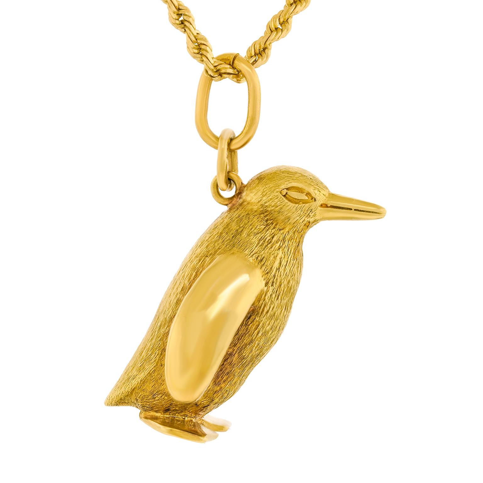 Gubelin Gold Penguin Pendant For Sale at 1stDibs