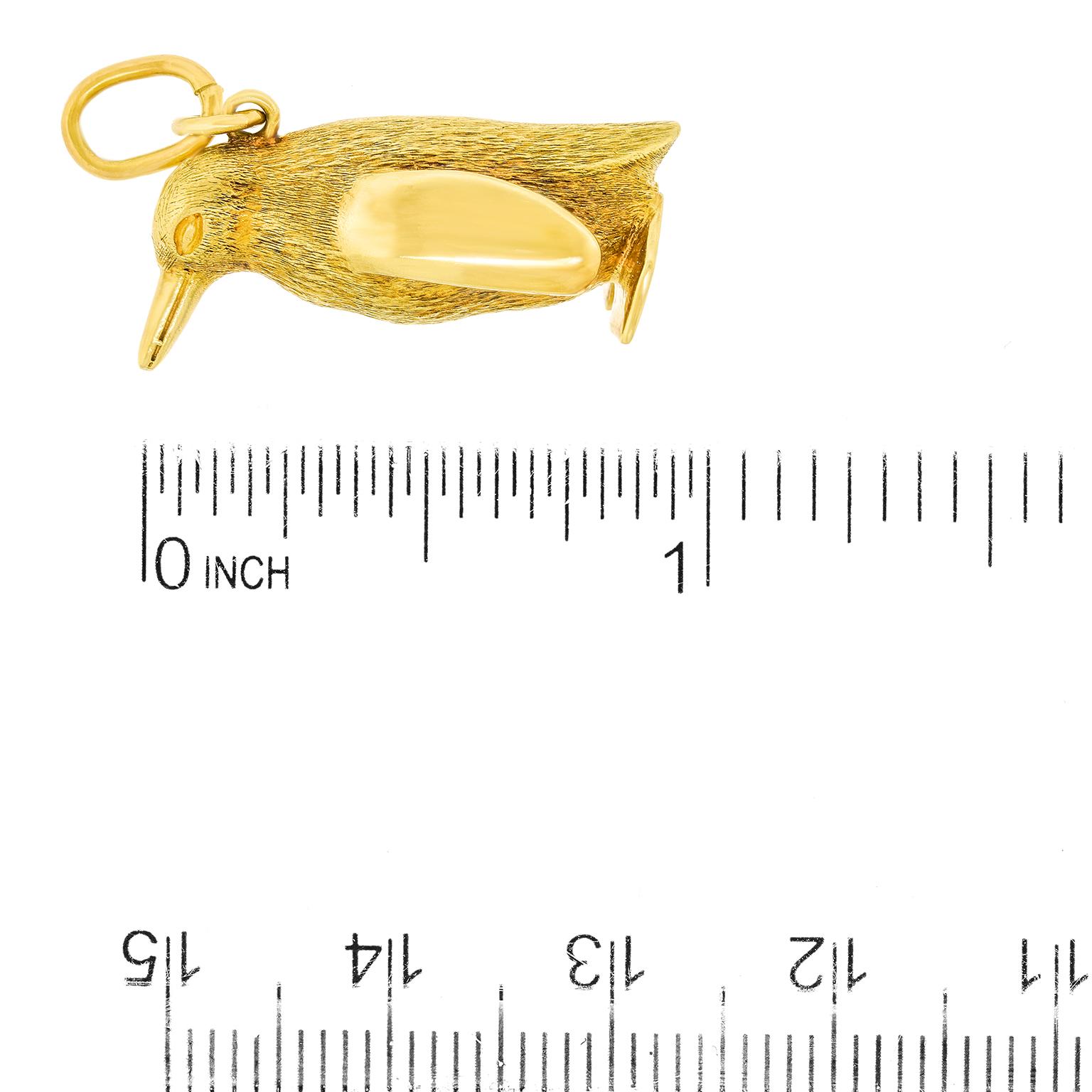 Gubelin Gold Penguin Pendant For Sale at 1stDibs