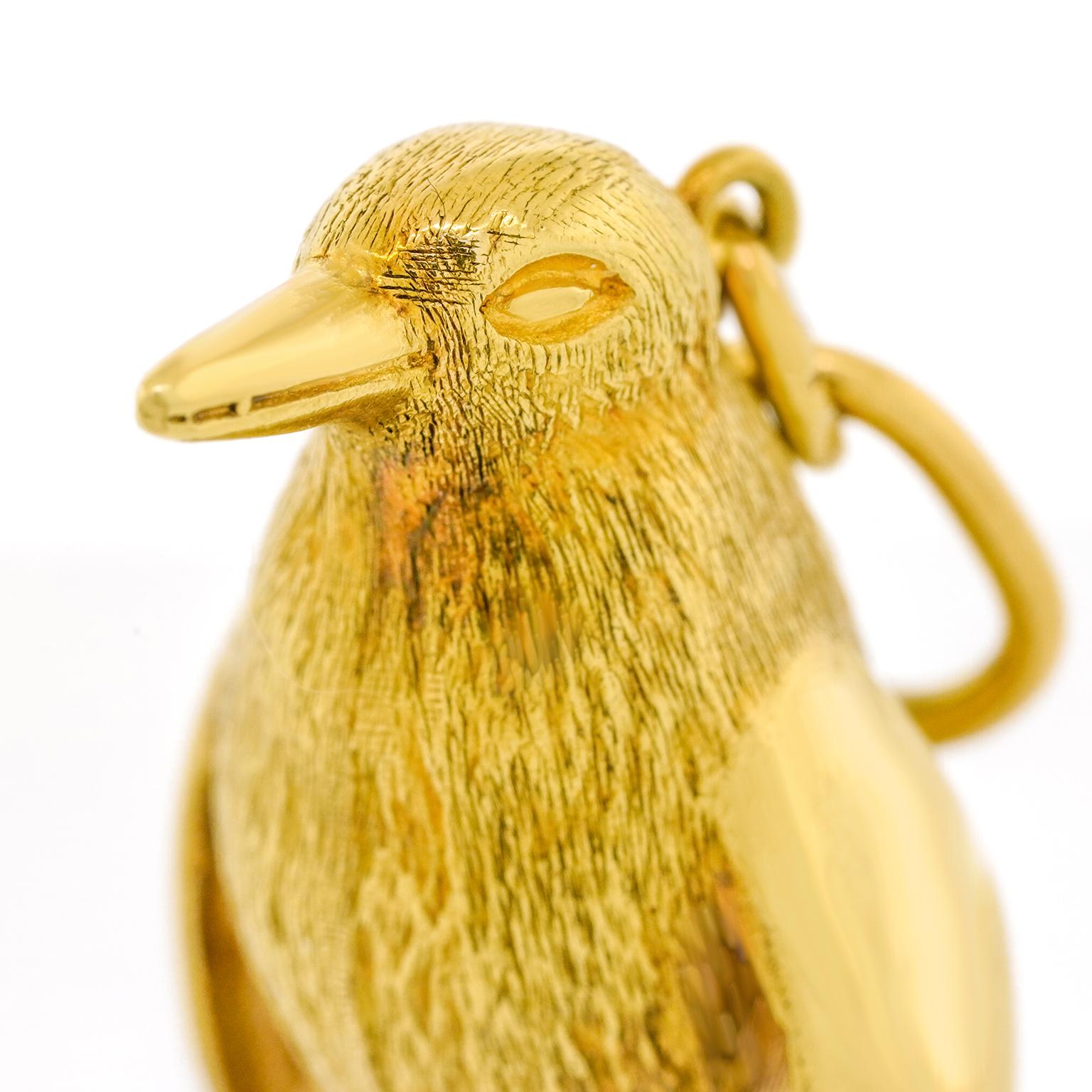 Gubelin Gold Penguin Pendant For Sale at 1stDibs
