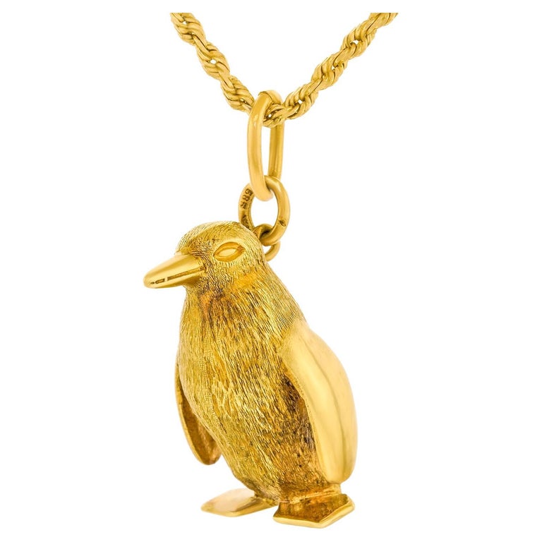 Gubelin Gold Penguin Pendant For Sale at 1stDibs