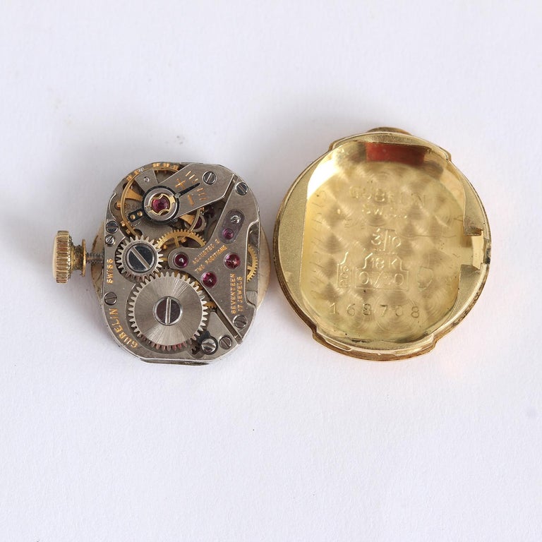 Gubelin Ladies Yellow Gold and Diamond Bracelet Watch at 1stDibs