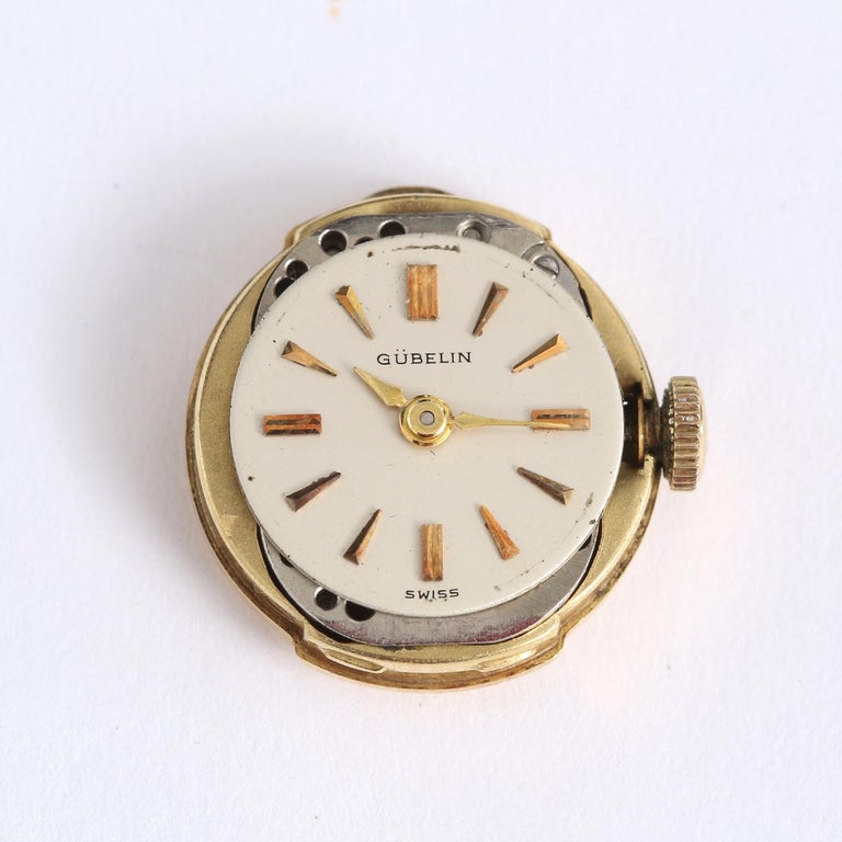 Gubelin Ladies Yellow Gold and Diamond Bracelet Watch at 1stDibs