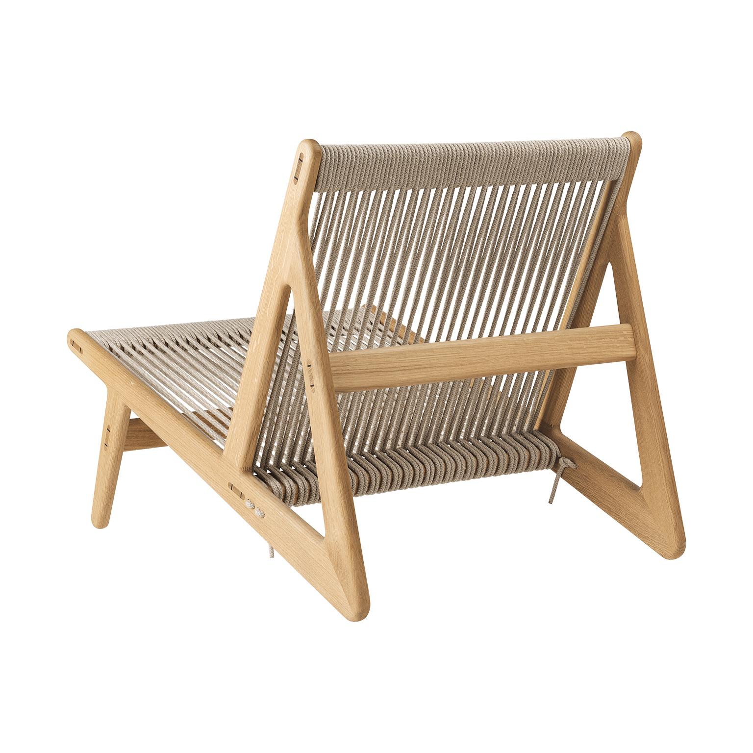 Gubi MR01 indoor lounge chair in solid Oak wood For Sale at 1stDibs