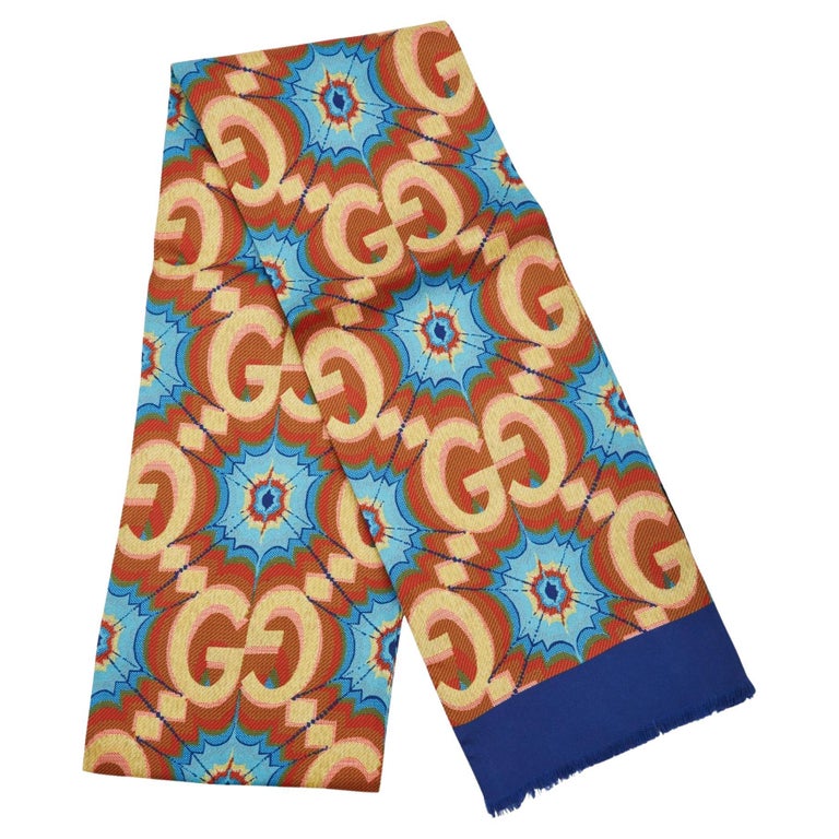 Gucci 100th Anniversary Limited Edition Scarf (692032) at 1stDibs