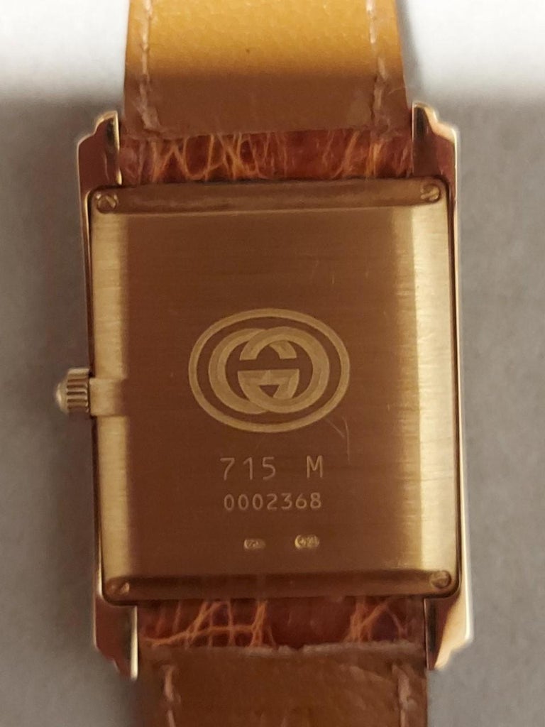 Gucci 18ct Gold Watch at 1stDibs