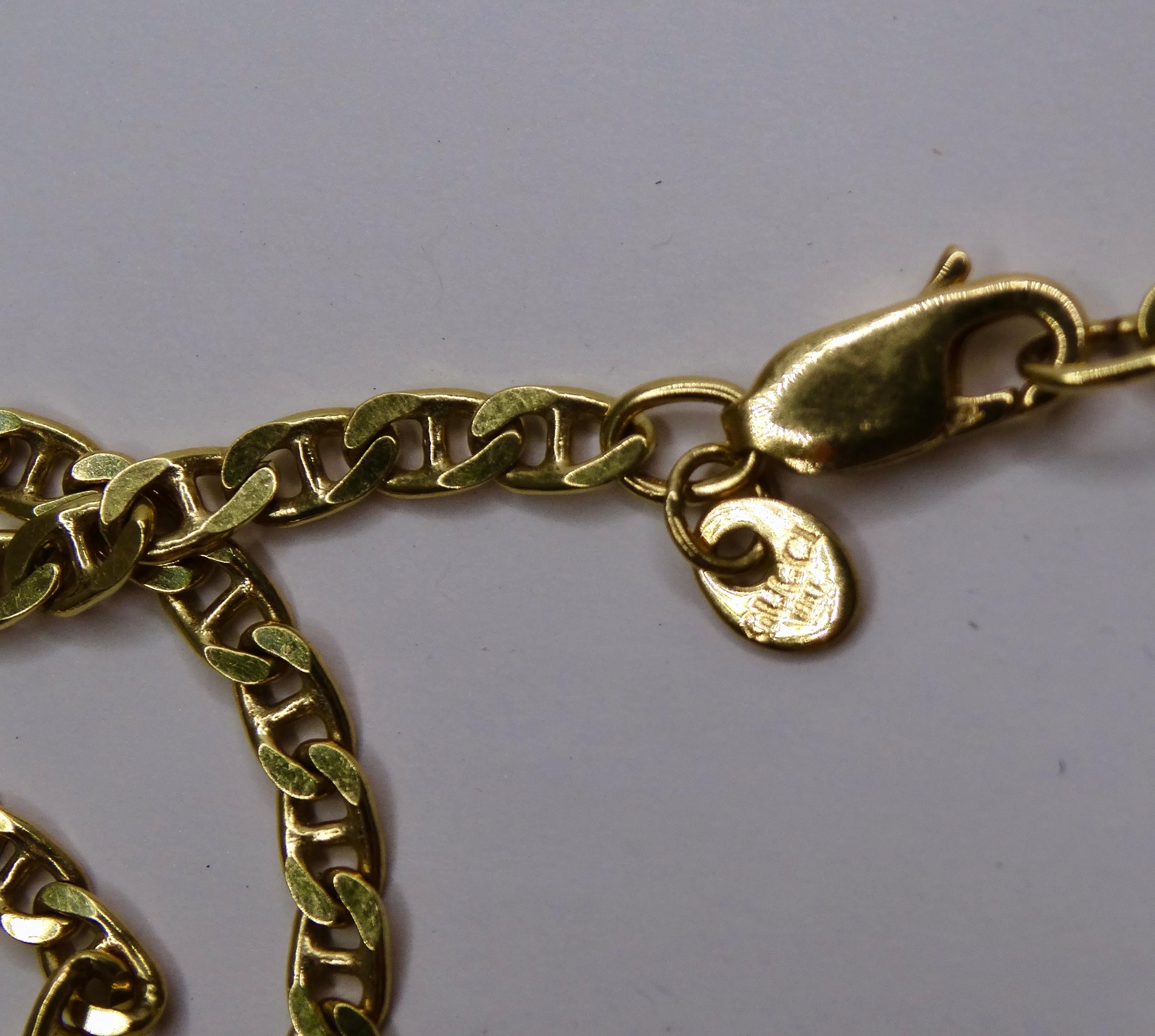 Gucci 18k Gold Link Necklace at 1stDibs | gucci gold chain, gucci 18 ...