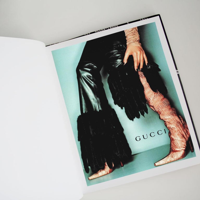 Gucci 1999 Black Leather And Mink Fur Flare Pants Trousers By Tom