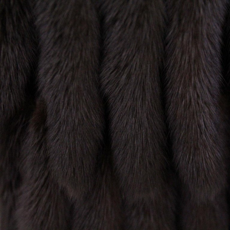 Gucci 1999 Black Leather And Mink Fur Flare Pants Trousers By Tom