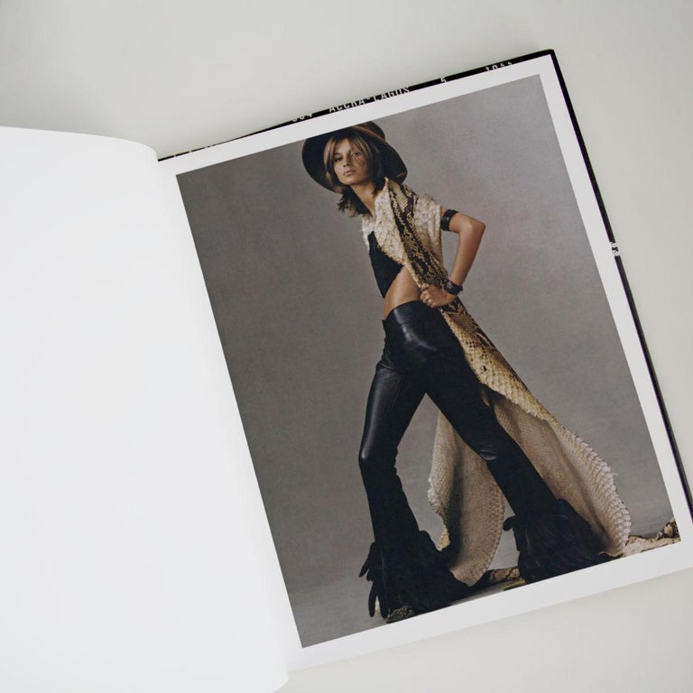 Gucci 1999 Black Leather And Mink Fur Flare Pants Trousers By Tom