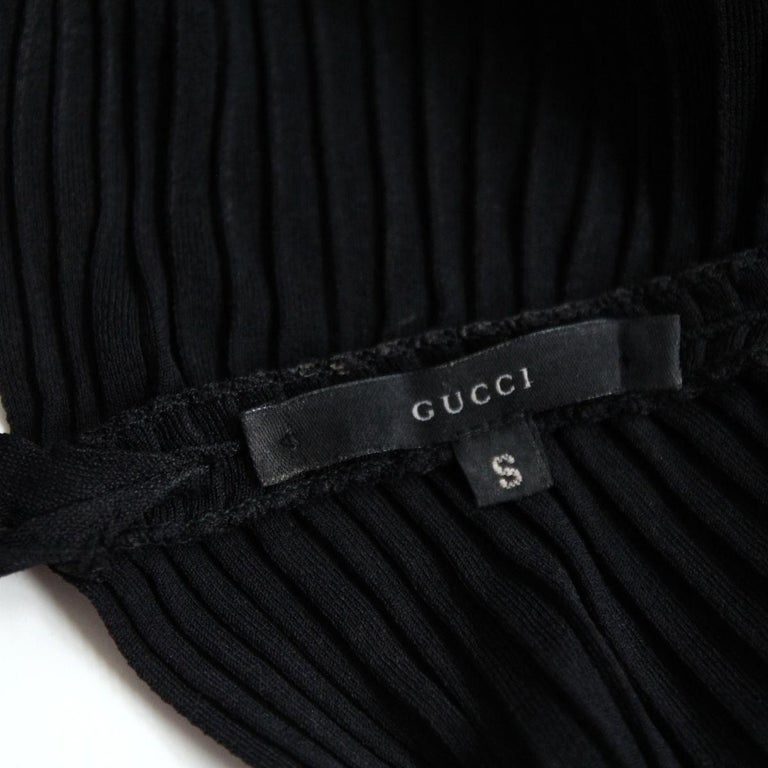 GUCCI 2004 Black Bustier Top by Tom Ford at 1stDibs