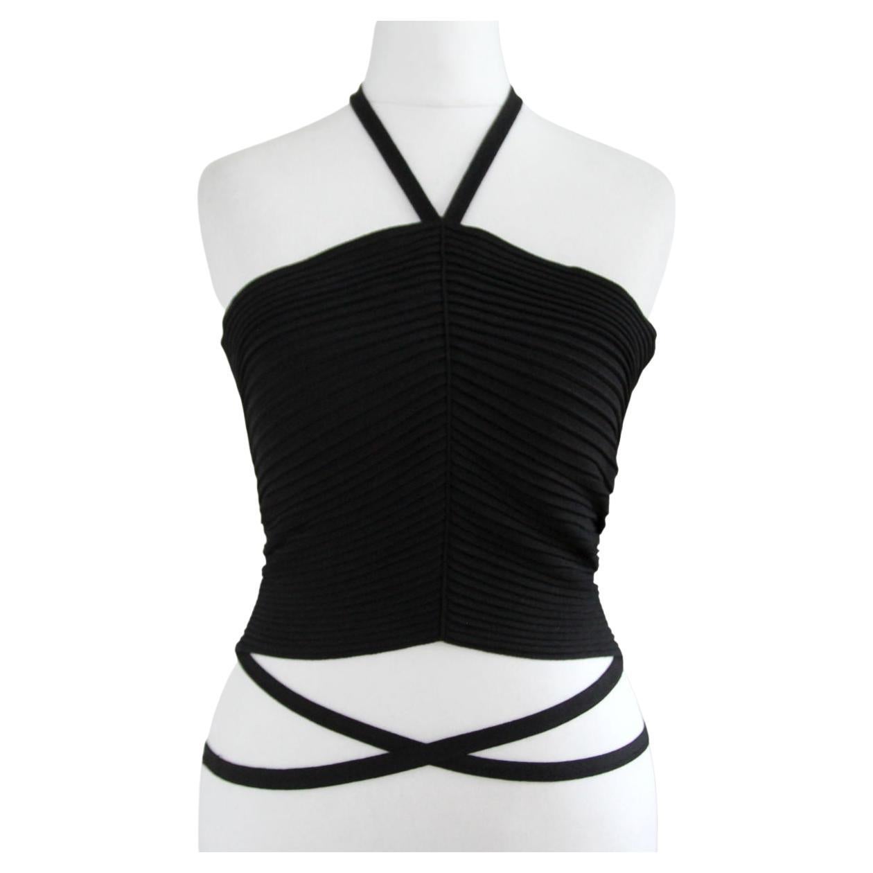 GUCCI 2004 Black Bustier Top by Tom Ford at 1stDibs