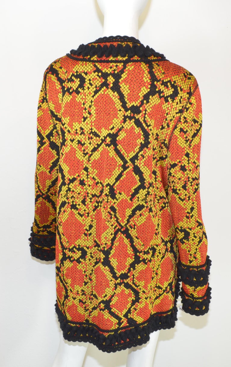 Gucci 2019 Knit Cardigan Sweater with Snakeskin Design NWT at 1stDibs