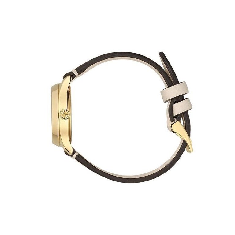 Gucci Yellow Gold Pvd Green and Red Bee Motif Watch YA1265009 For Sale ...