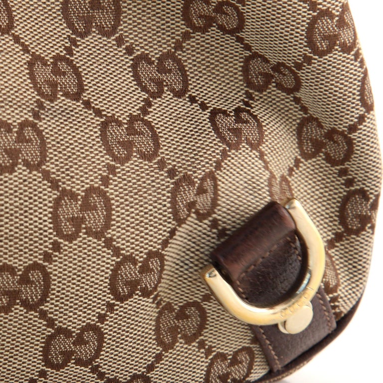 Gucci Abbey D-Ring Hobo GG Canvas Large For Sale at 1stDibs