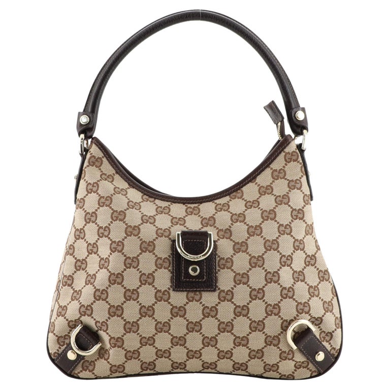 Gucci Abbey D-Ring Hobo GG Canvas Medium For Sale at 1stDibs