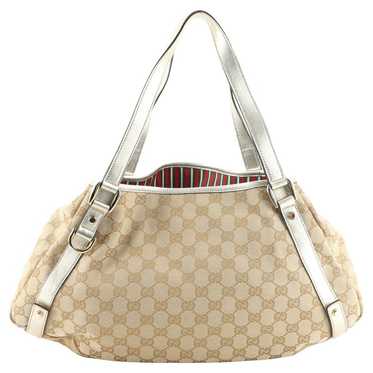 Gucci Abbey Shoulder Bag GG Canvas Medium For Sale at 1stDibs