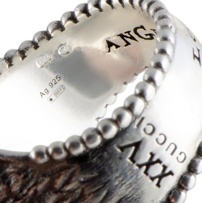Gucci Anger Forest Silver Eagle Head Ring at 1stDibs | gucci eagle ring ...