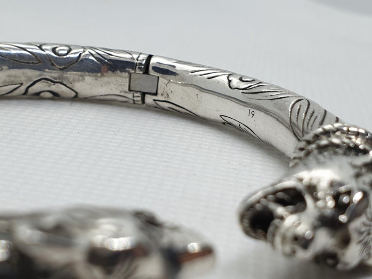 Gucci Anger Forest Sterling Silver Man Bracelet, 2010s For Sale at 1stDibs