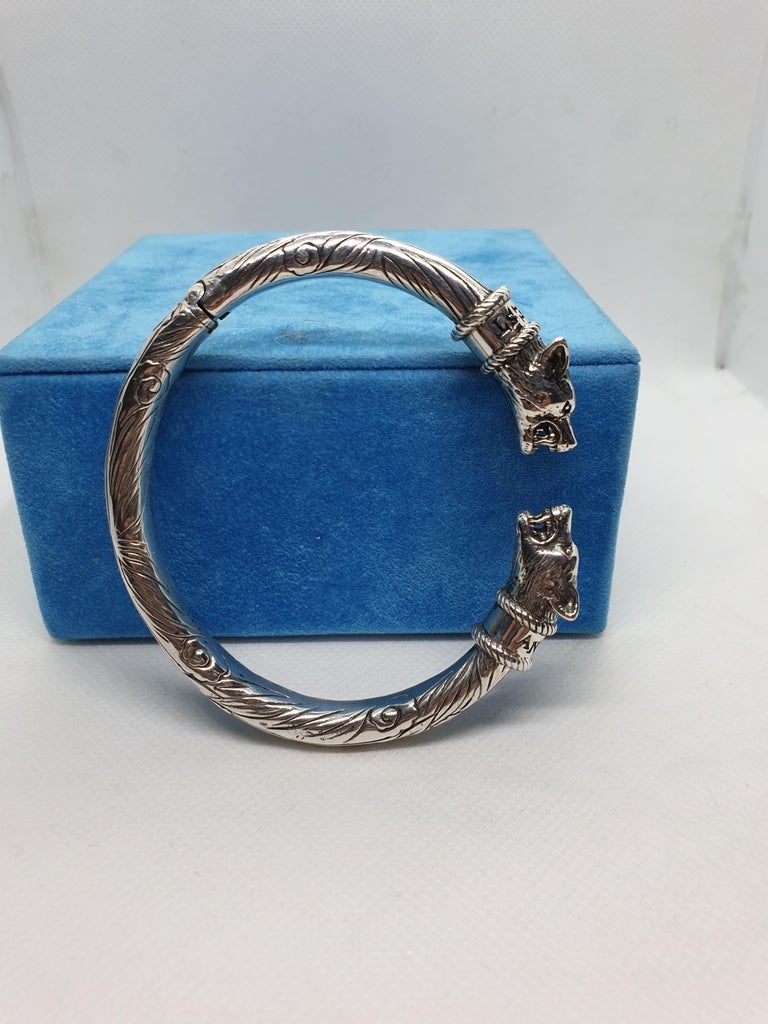 Gucci Anger Forest Sterling Silver Man Bracelet, 2010s For Sale at 1stDibs
