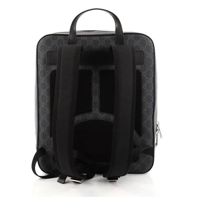 Gucci Angry Cat Web Backpack GG Coated Canvas with Applique Medium at ...