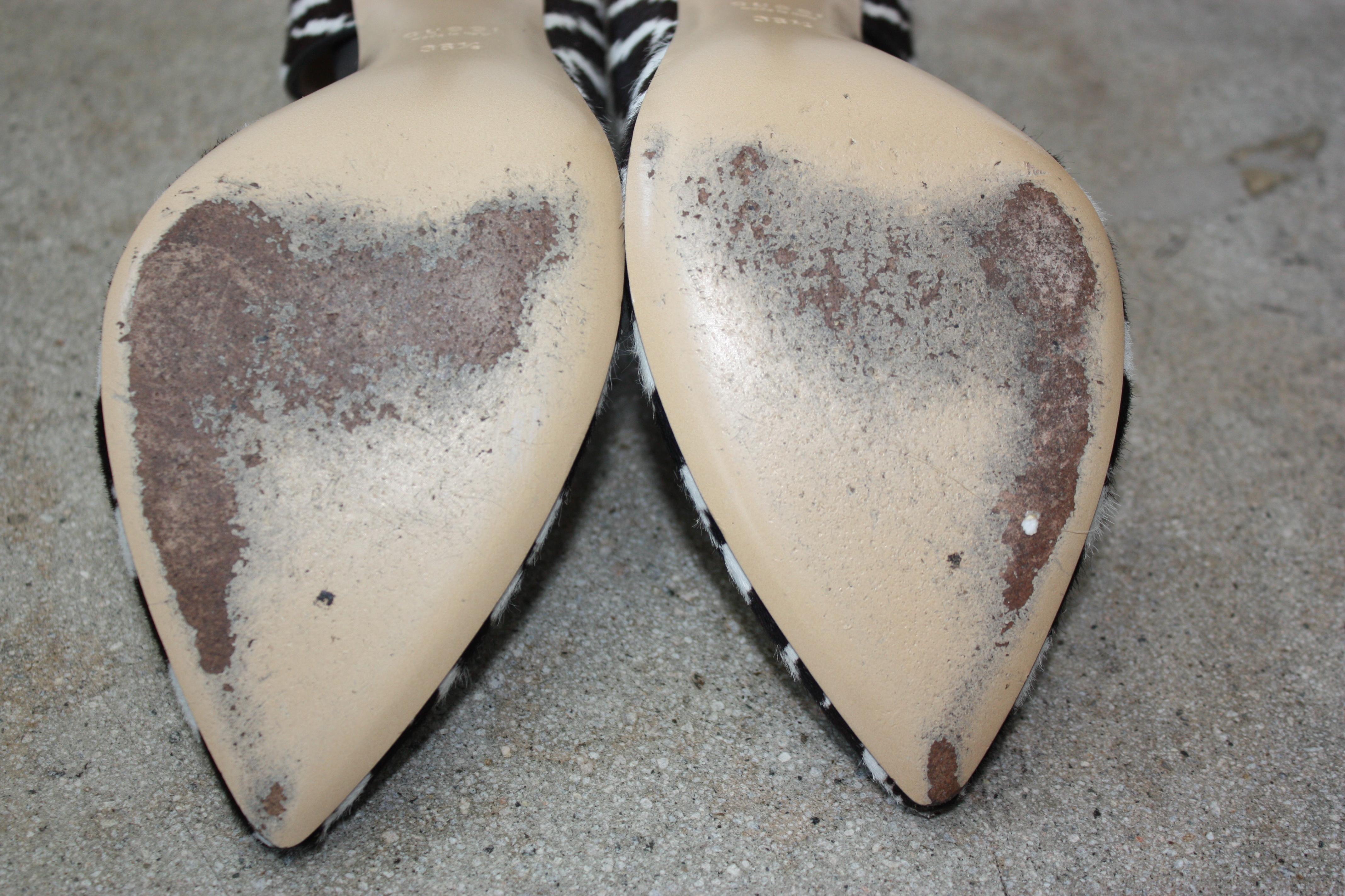Gucci Zebra Black and White Pumps Size 36.5 For Sale at 1stDibs | gucci ...