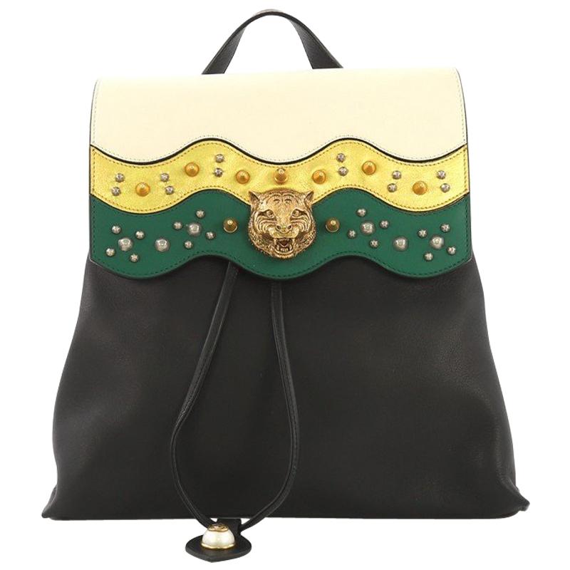 Gucci Animalier Malin Backpack Studded Leather Medium at 1stDibs