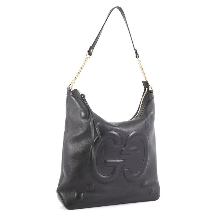 Gucci Apollo Shoulder Bag GucciGhost Embossed Leather Large at 1stDibs ...