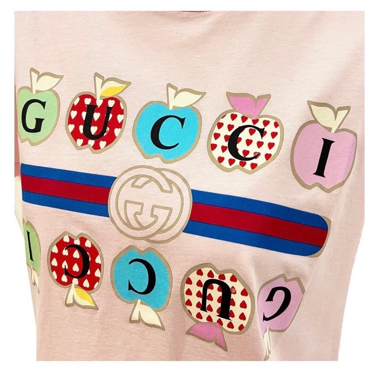 Gucci Apple Logo Tee (2021) For Sale at 1stDibs