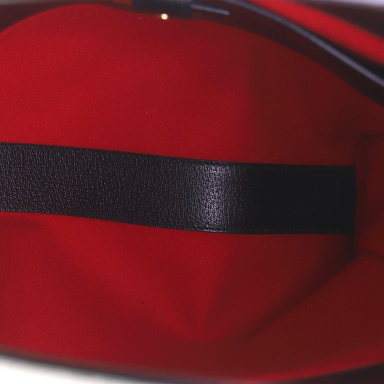 Gucci Aria 100th Anniversary Cut Out Handle Tote Embroidered Felt For ...