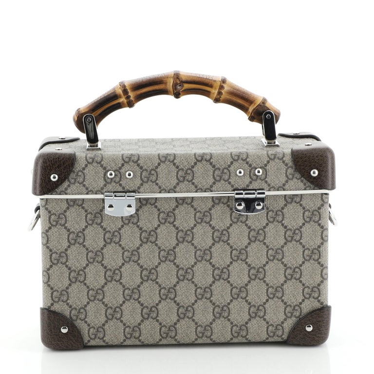 Gucci Bamboo Globe-Trotter Vanity Case GG Coated Canvas at 1stDibs ...