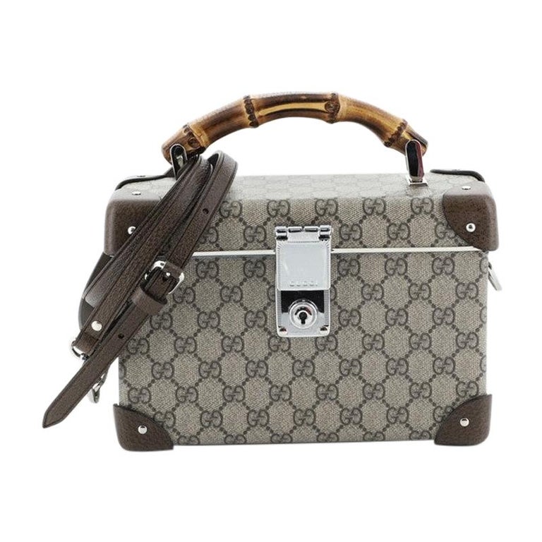 Gucci Bamboo Globe-Trotter Vanity Case GG Coated Canvas at 1stDibs ...