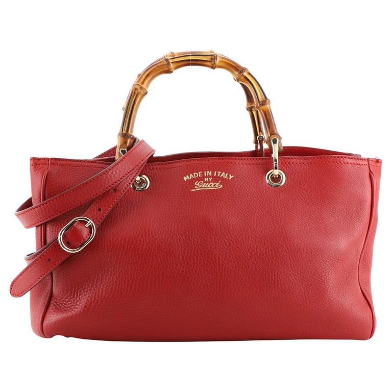 Gucci Bamboo Shopper Tote Leather Medium For Sale at 1stDibs