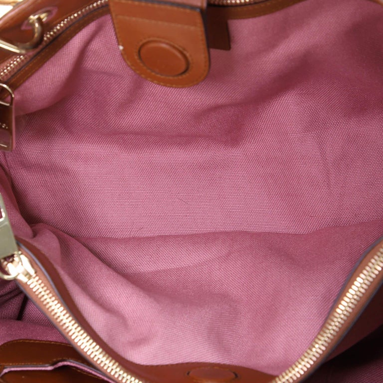 Gucci Bamboo Web Shopper Tote Embroidered Cross Stitch Canvas Medium at ...