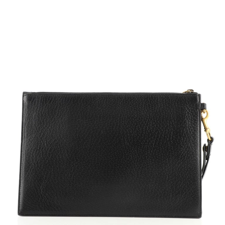 Gucci Bee Wristlet Clutch Leather at 1stDibs