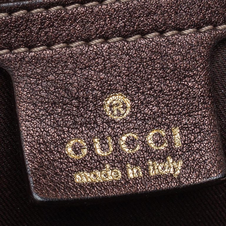 Gucci Beige/Brown GG Canvas and Leather Large Positano Scarf Tote For ...