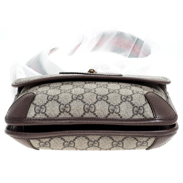 Gucci Beige GG Supreme Canvas and Leather Small Neo Vintage Messenger ...