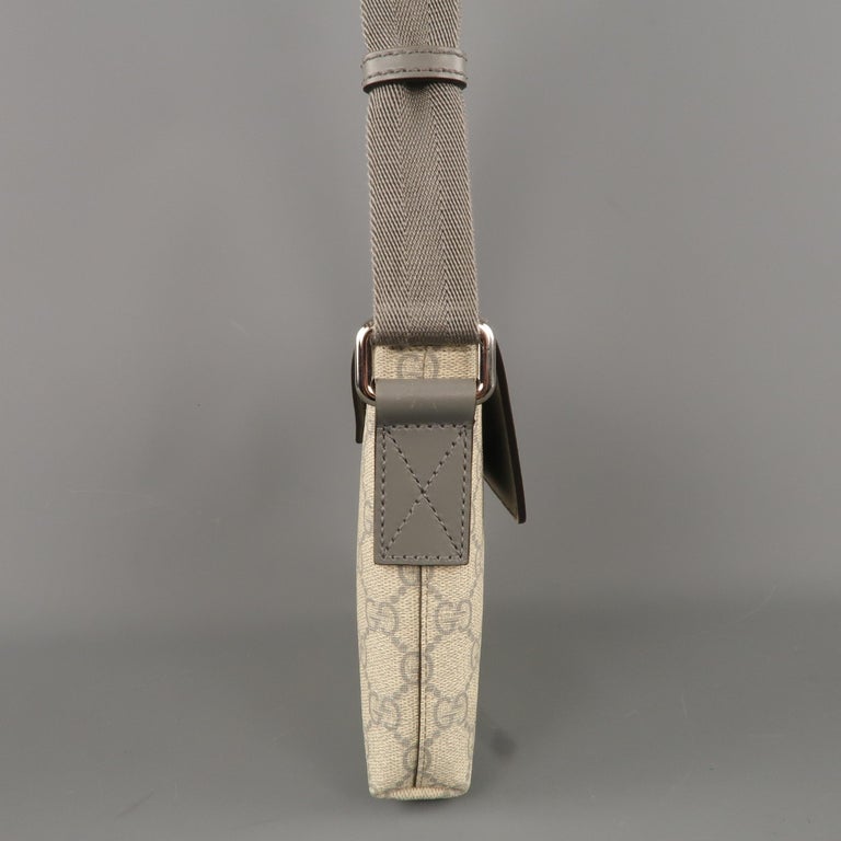 Gucci Beige Monogram Crossbody Bag | semashow.com