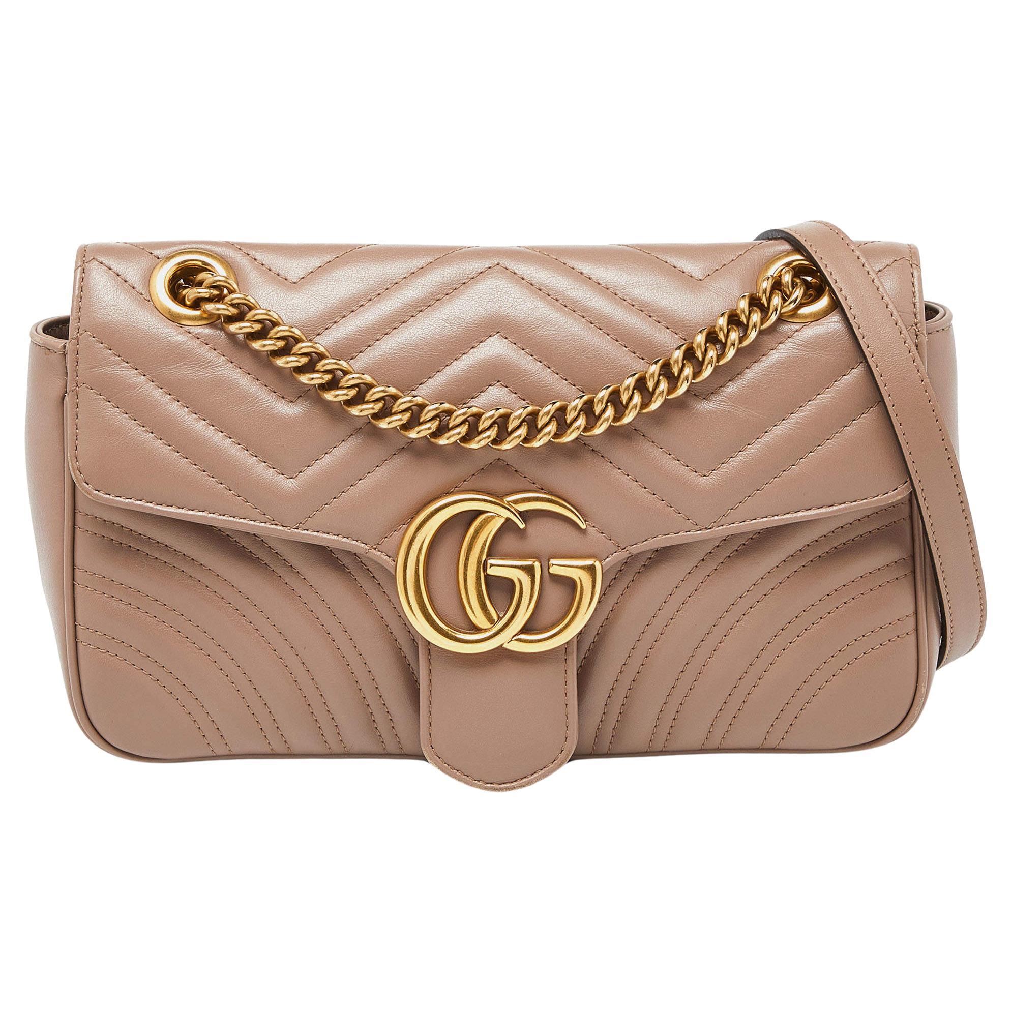 Gg Matelasse Leather Small Bag