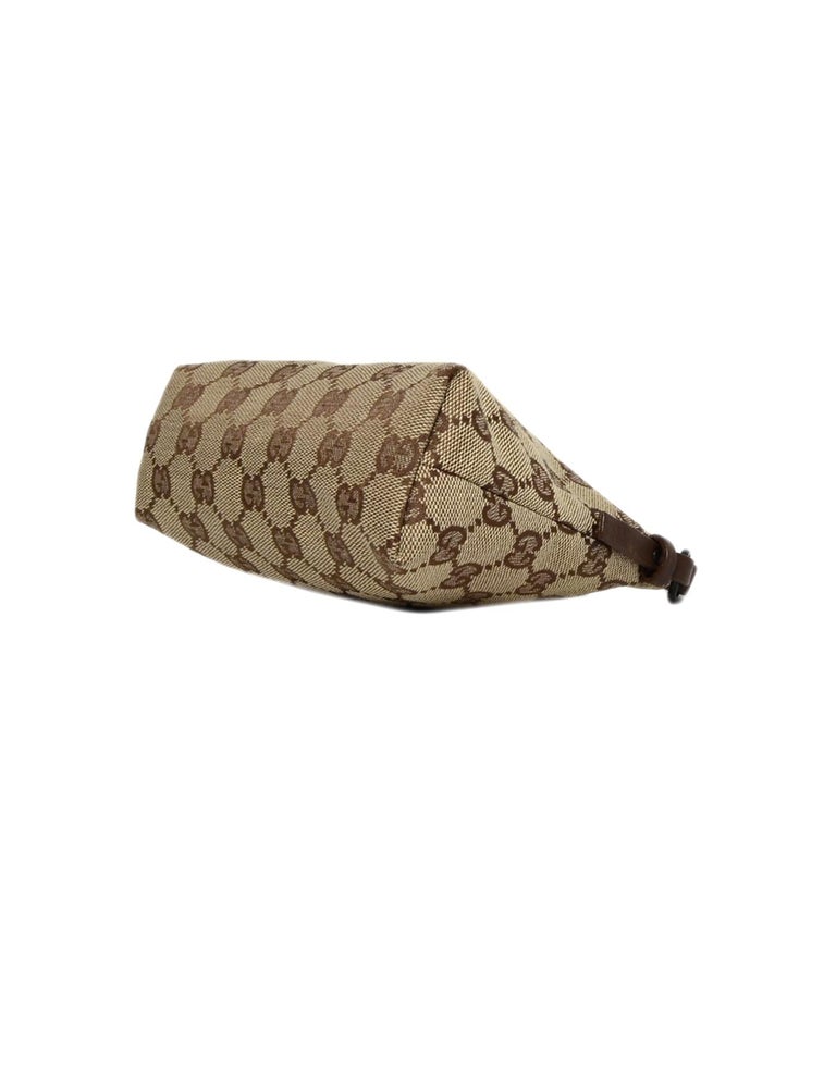 Gucci Beige Monogram Canvas Mini Handbag Bag For Sale at 1stDibs