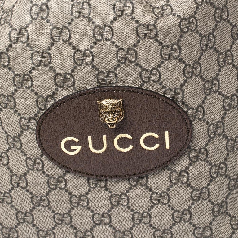 Gucci Beige/Mustard GG Supreme Canvas and Leather Neo Vintage ...