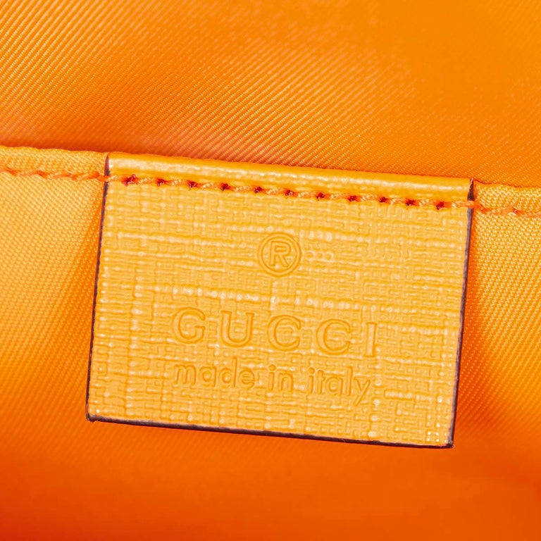 GUCCI beige and orange GG Supreme Canvas BANANA PRINT Tote Bag For Sale ...
